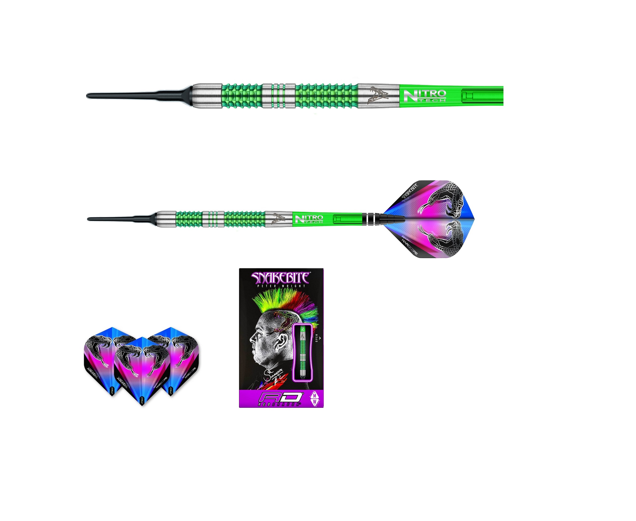 PETER WRIGHT MAMBA, 20G SOFT TIP DARTS