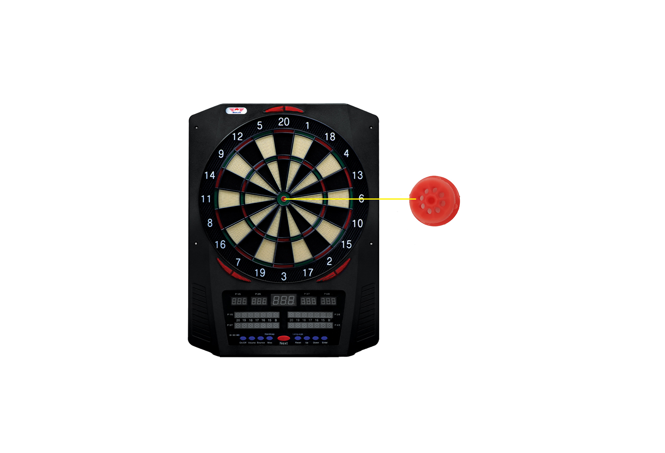 Universum Bull's eye segment svijetlo crveni