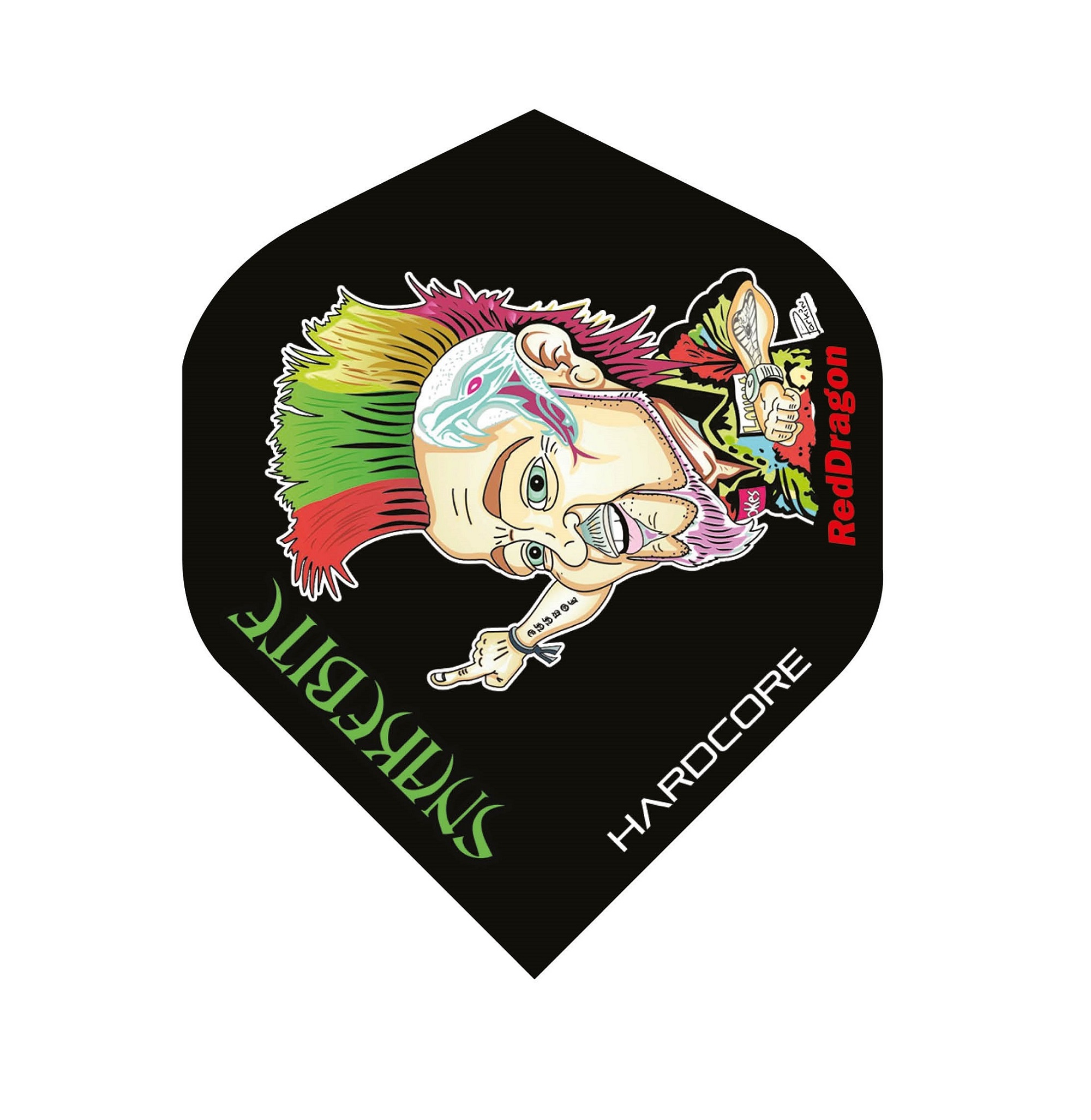 Peter Wright Snakebite Cartoon pikado pera 6293